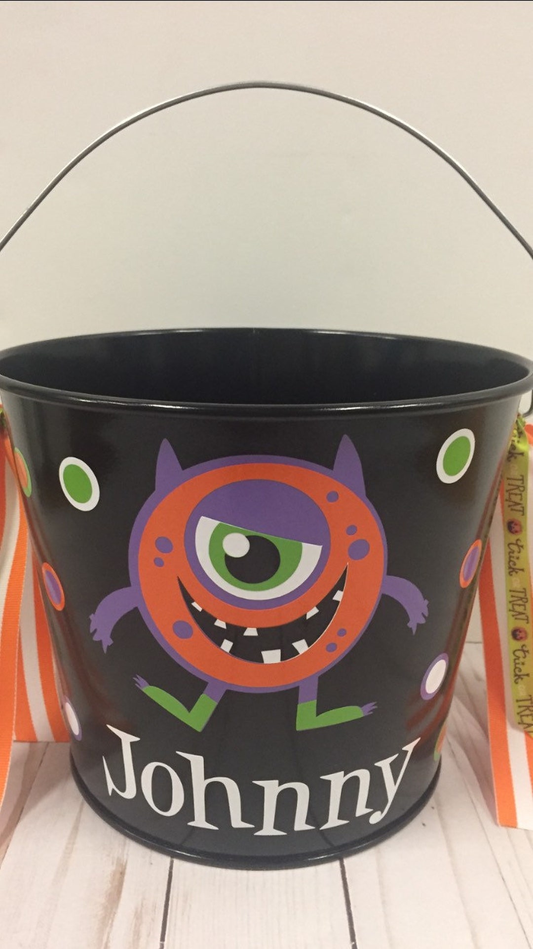Halloween Bucket-personalized Halloween Bucket Trick or Treat Pail ...