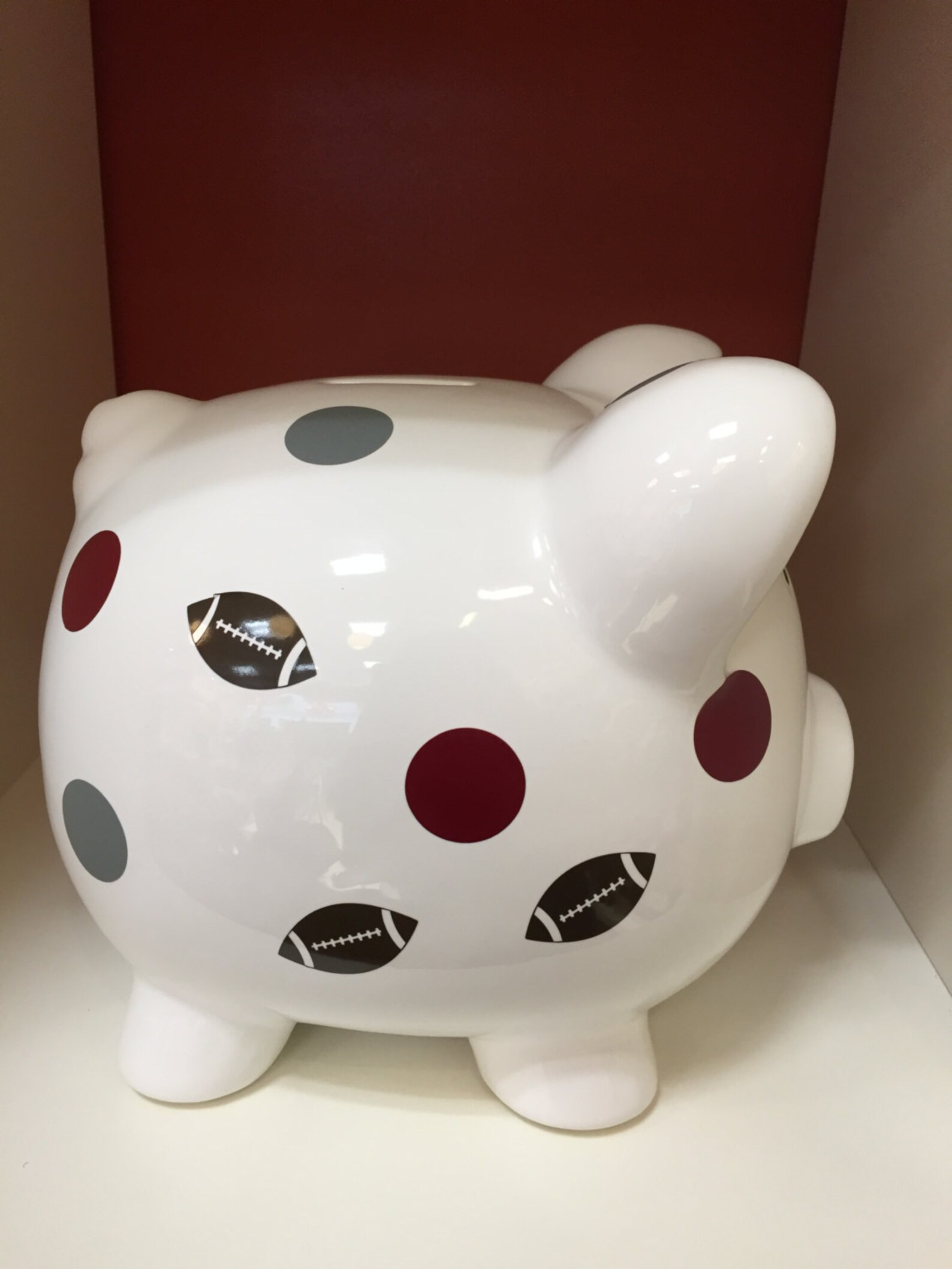 Children's Personalized Piggy Bank-piggy Bank-football - Etsy