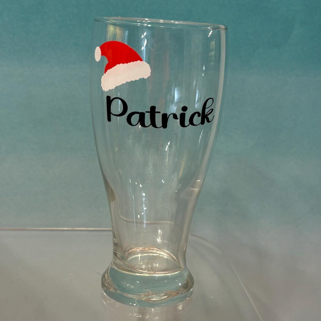 Personalized Christmas Beer Glass,stemless Wine Glass,christmas Glass ...