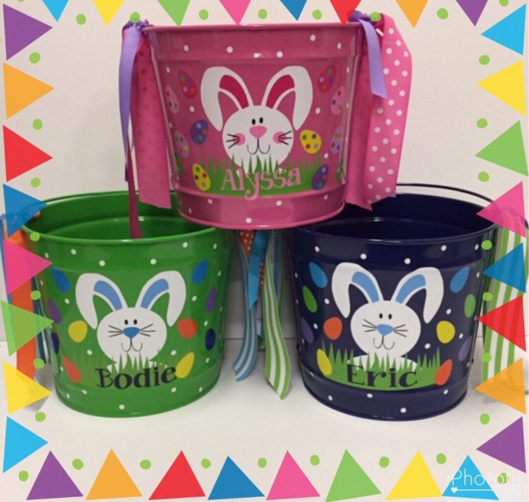 Personalized Easter Basket.easter Basket .personalized Easterbucket ...
