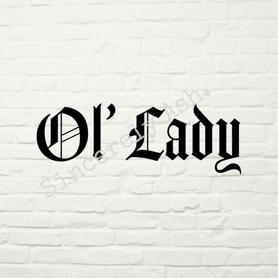 Ol' Lady SVG PNG Cricut Cutting Files SVG for Cricut Ol | Etsy