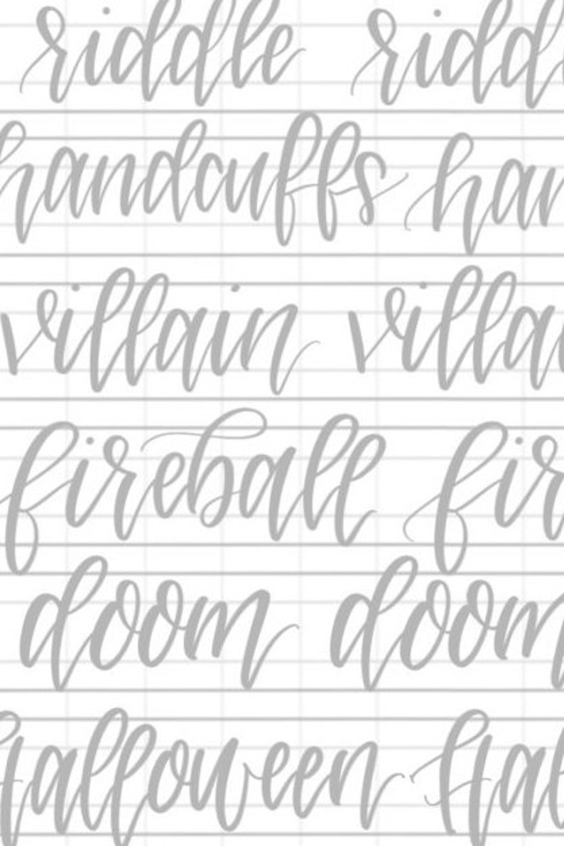 Practice Sheets Spooky DOUBLE LETTER Words for October | Etsy