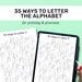 Hand Lettering Tracing Sheets 35 Ways to Hand Letter the | Etsy