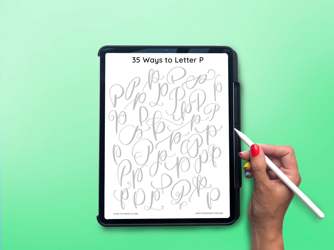 Hand Lettering Tracing Sheets 35 Ways to Hand Letter the - Etsy