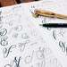 Modern Spencerian Script Lettering Practice Guide Hand Lettering and ...