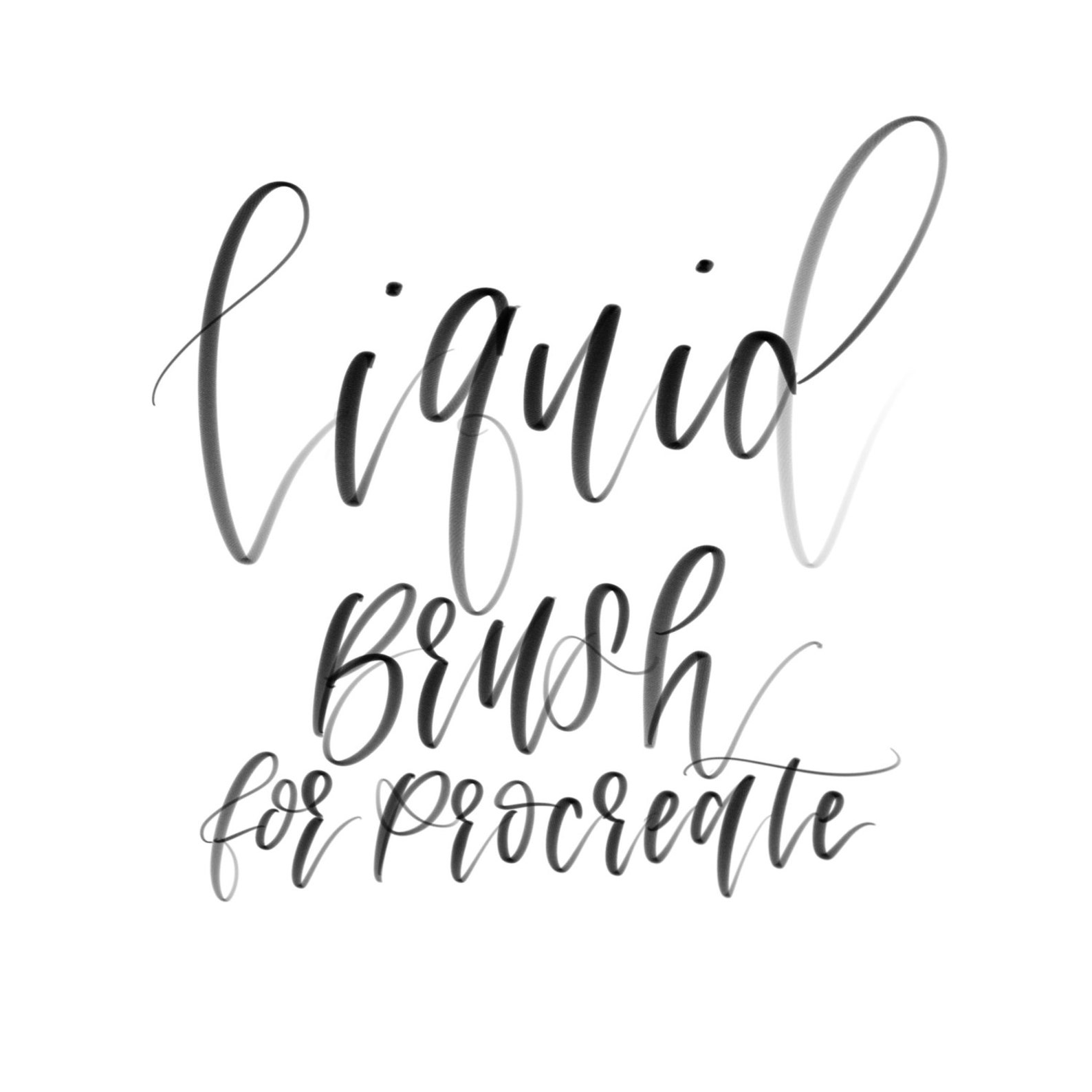 Liquid Inky Brush for Procreate Ipad Pro - Etsy