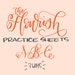 Calligraphy Flourish Practice Sheets | 3 Ways to Create Flourished ...