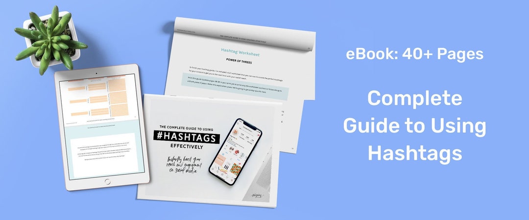 Hashtag Guide 40-page Ebook to Gain Social Media Exposure - Etsy