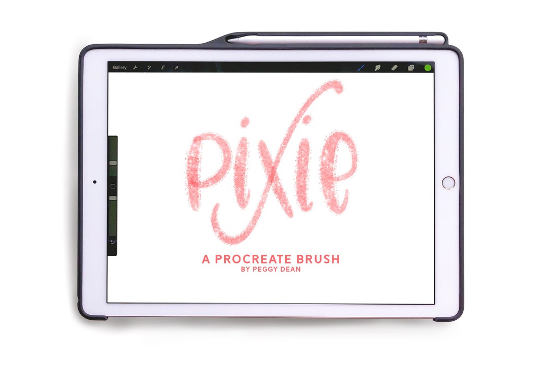 Pixie Procreate Lettering Brush Sparkly Glitter Custom iPad Calligraphy ...
