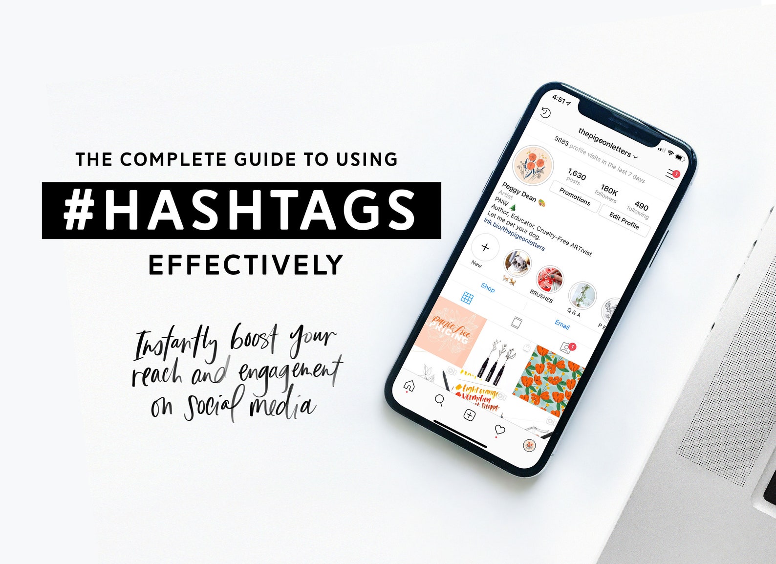 Hashtag Guide 40-page Ebook to Gain Social Media Exposure - Etsy