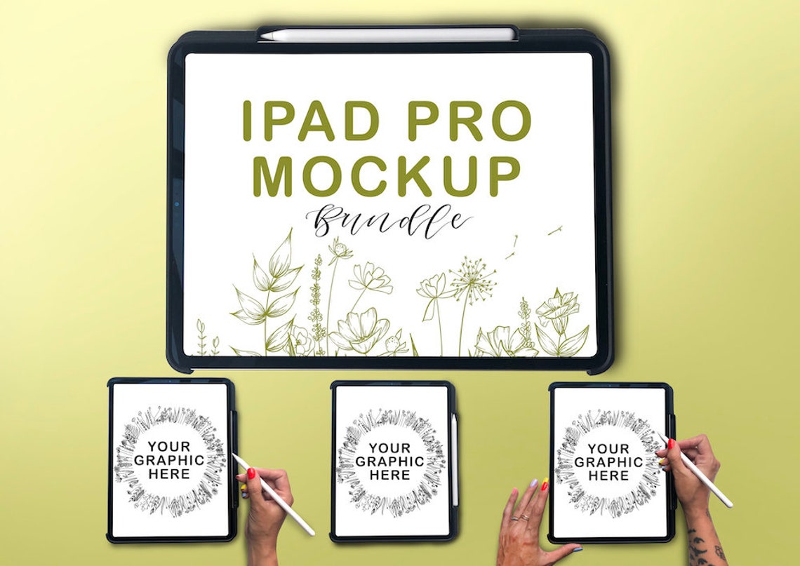 Ipad Pro Mockup Bundle Customizable Styled Mockup Mockup - Etsy