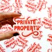Private Property Sticker Soft Matte Finish - Etsy