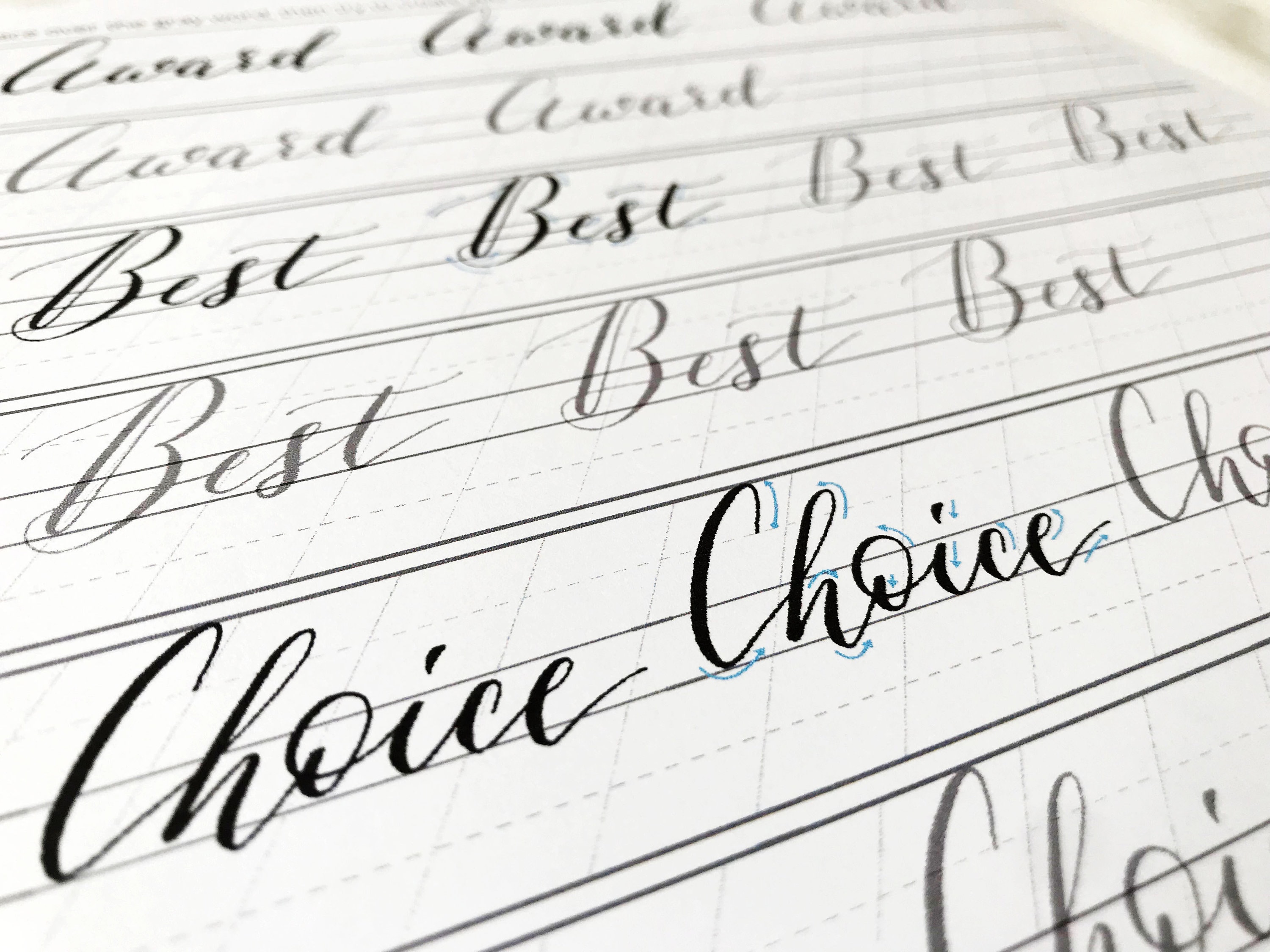 Modern Calligraphy Printable Worksheet / INSTANT DOWNLOAD / ARIA ...