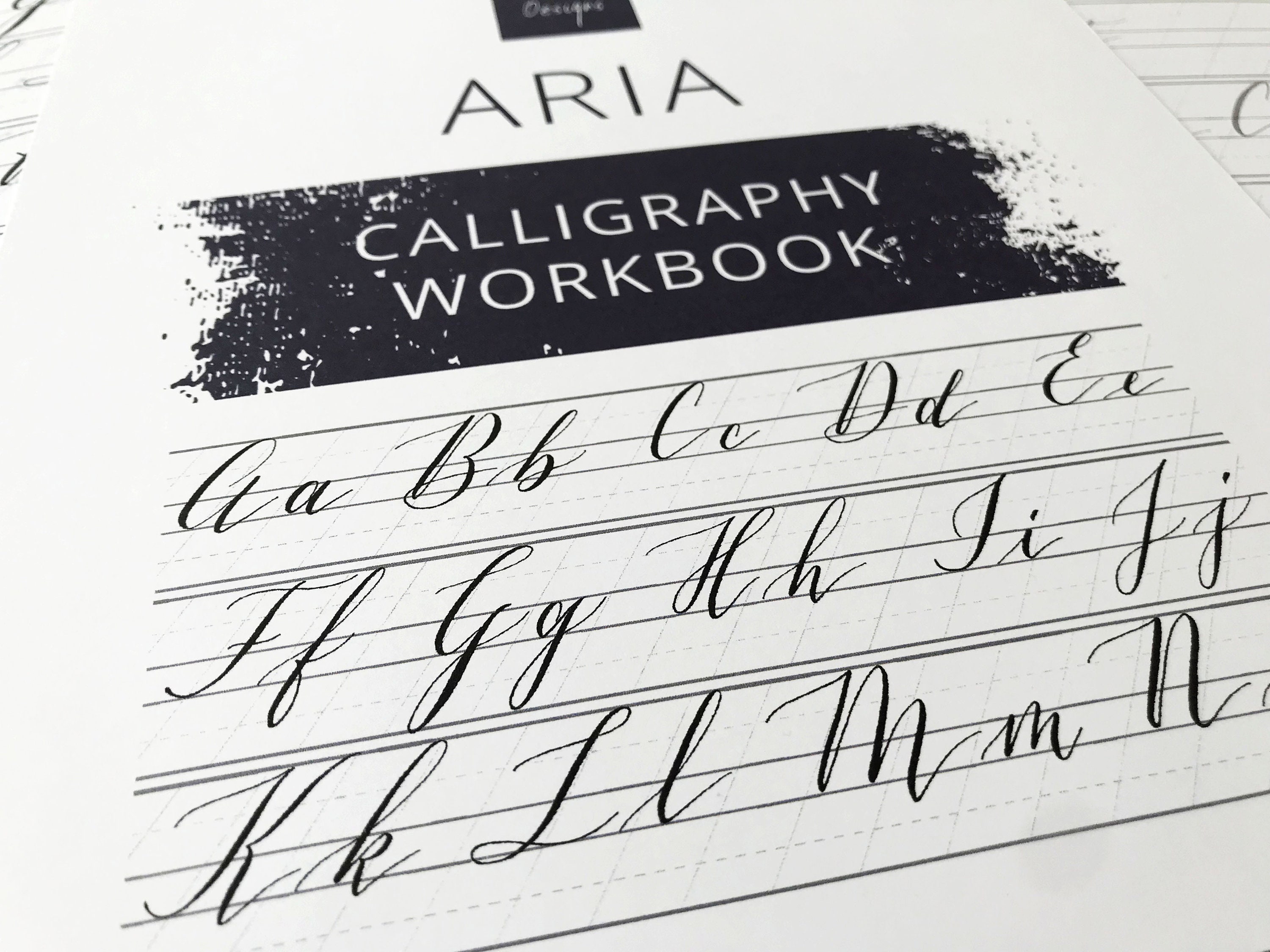 Modern Calligraphy Printable Worksheet / INSTANT DOWNLOAD / ARIA ...