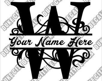 Letter w monogram | Etsy