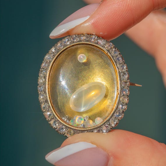 Antique 18ct Gold Rose-Cut Diamond Shaker Locket, Loo… - Gem