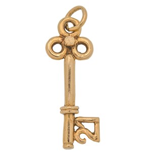 9ct Gold 21st Key Pendant - Etsy