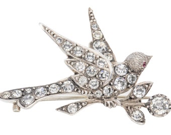 Swallow Brooch - Etsy