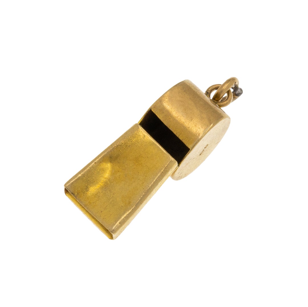 Antique 9ct Gold Whistle Charm - Etsy