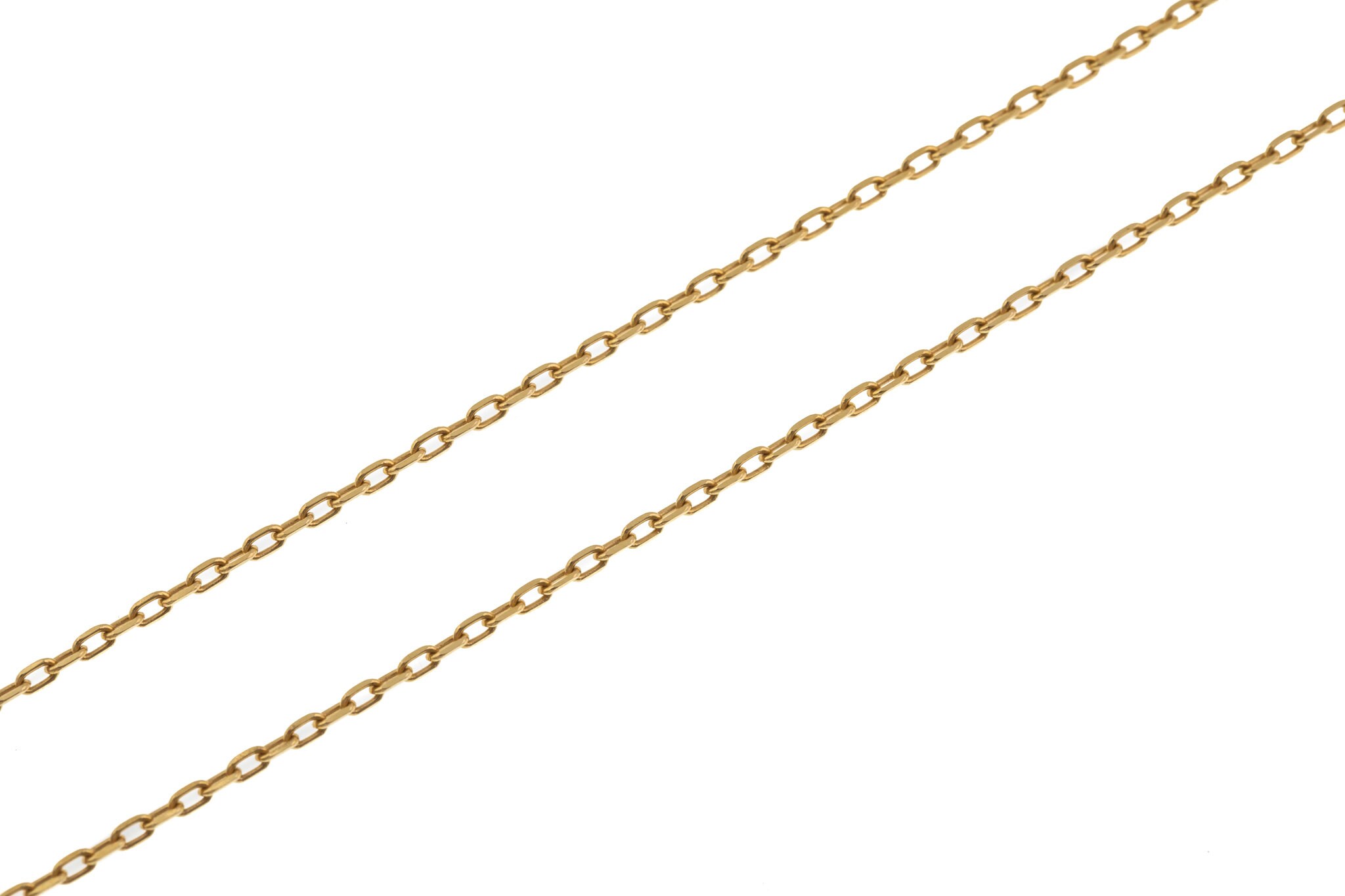 17 18ct Gold Skinny Chain 4g | Etsy