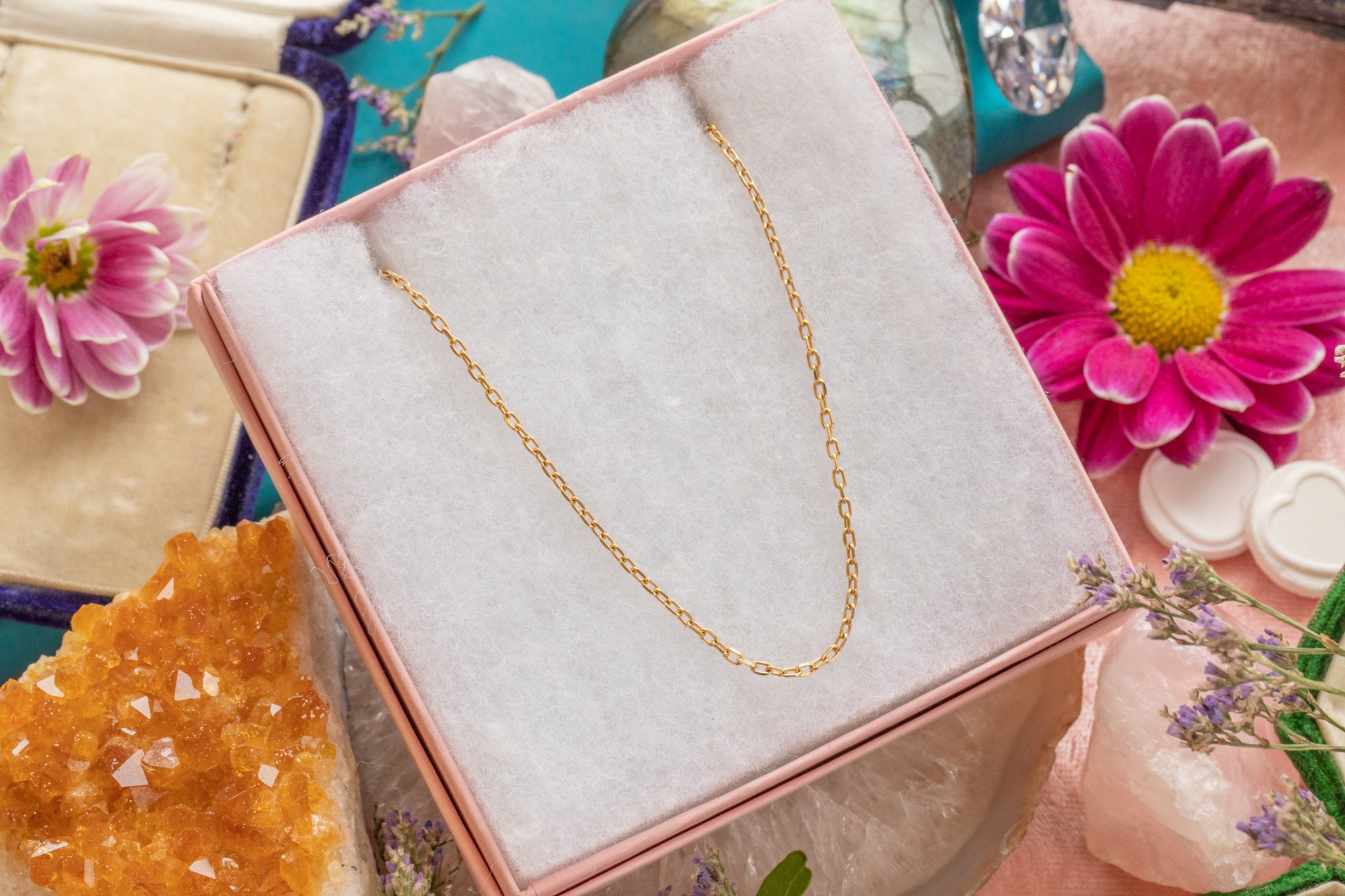 17 18ct Gold Skinny Chain 4g | Etsy