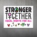 Stronger Together PRINTABLE Protest Poster Women's | Etsy