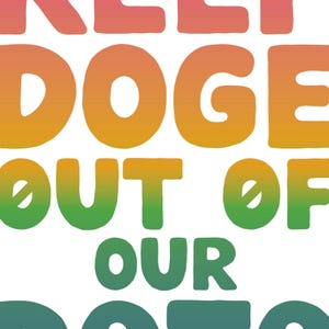 Keep DOGE Out of Our Data PRINTABLE Protest Poster | Anti Trump Protest ...