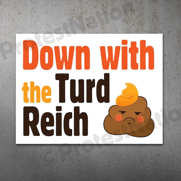 The Turd Reich Poster - Etsy