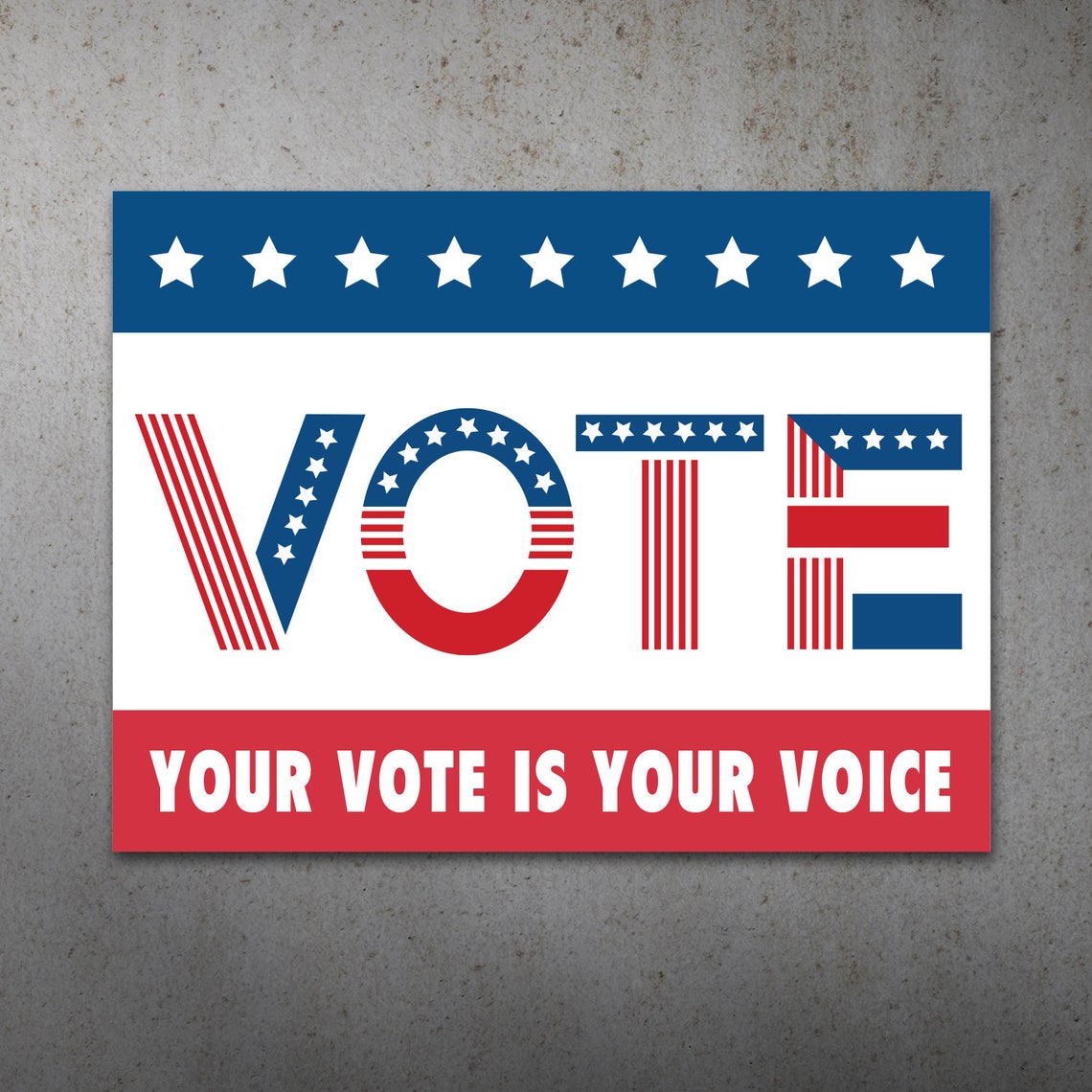 Vote PRINTABLE Protest Poster | Protest Sign - Etsy