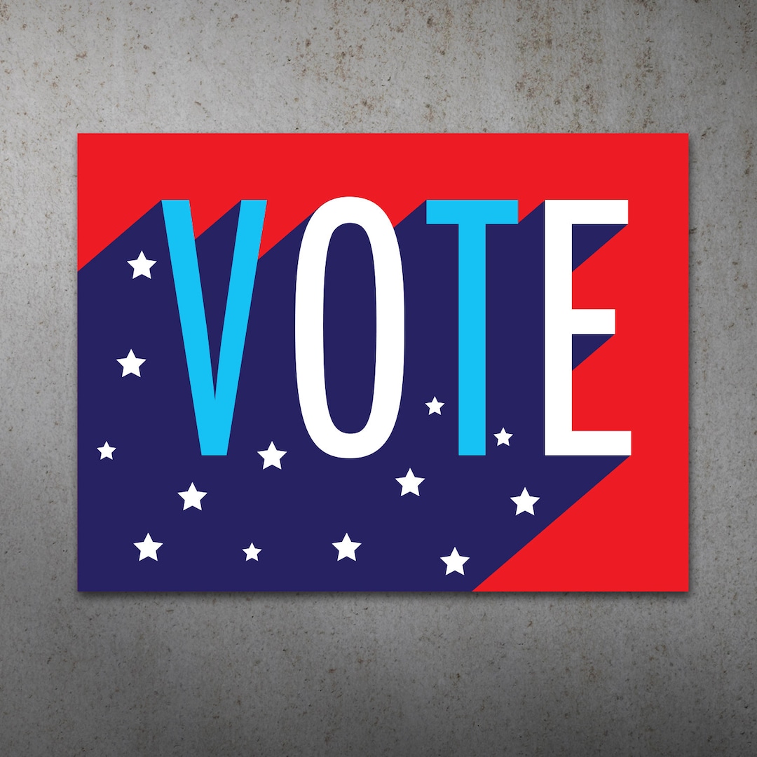 Vote PRINTABLE Protest Poster | Protest Sign - Etsy