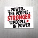 The Power of the People PRINTABLE Protest Poster Anti-trump | Etsy