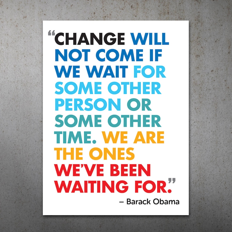 Obama Quotes Print - Etsy