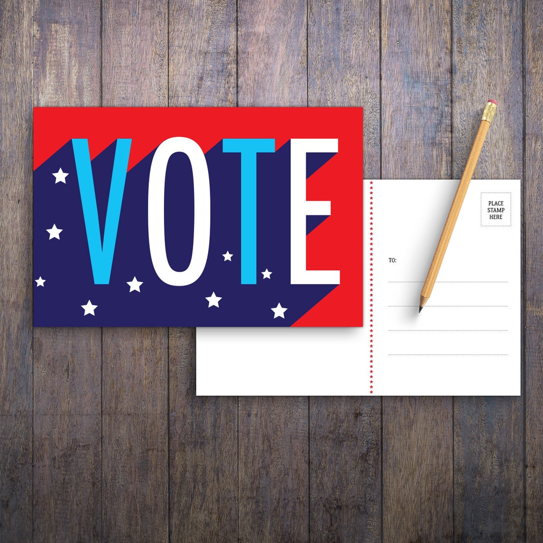 Vote PRINTABLE Protest Postcard - Etsy