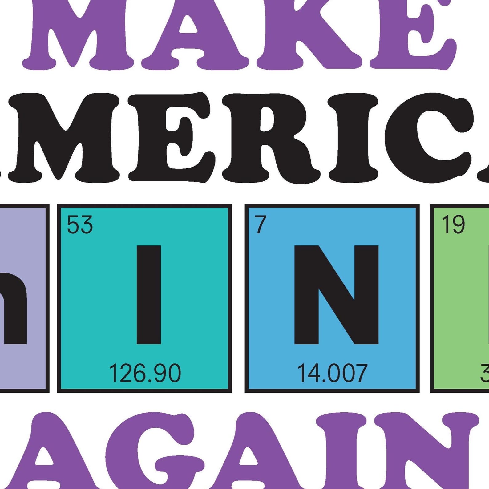 Make America Think Again PRINTABLE Protest Poster | Political Slogan ...