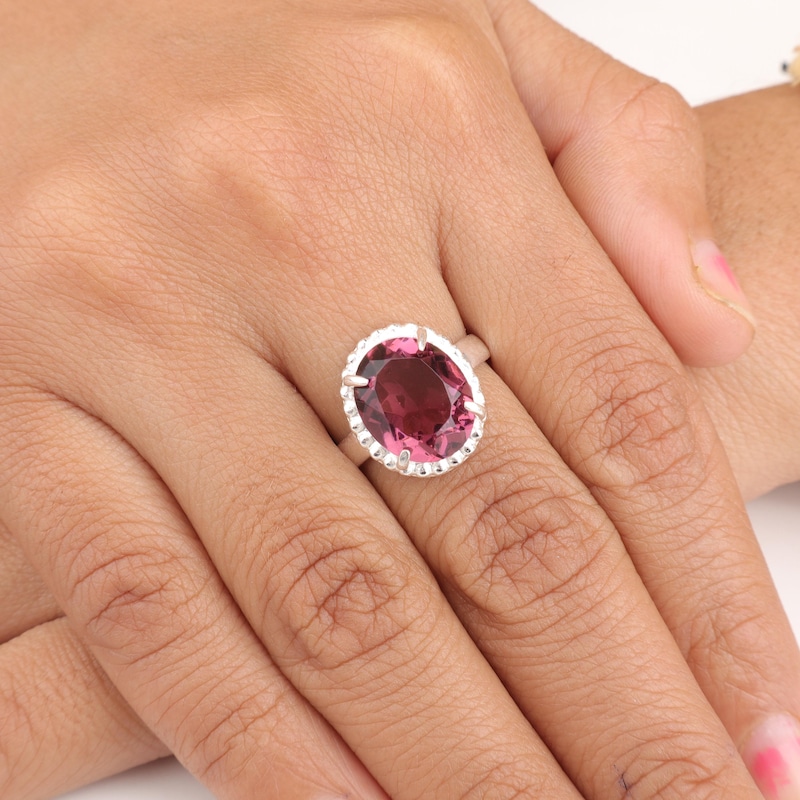 Rhodolite Ring - Etsy