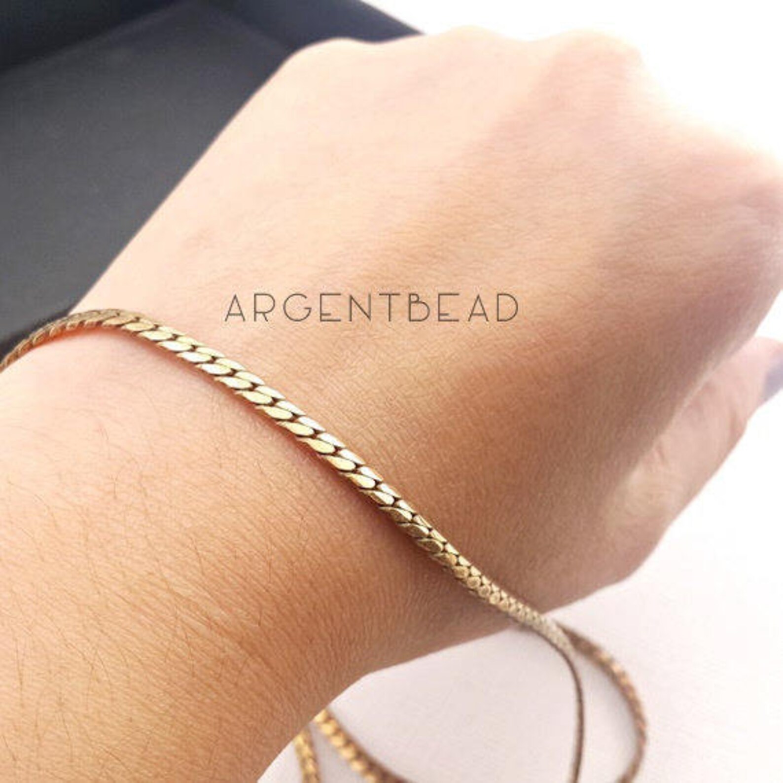 1metre Medium 4mm Brass Snake Chain Necklace/ Brass Cobra | Etsy