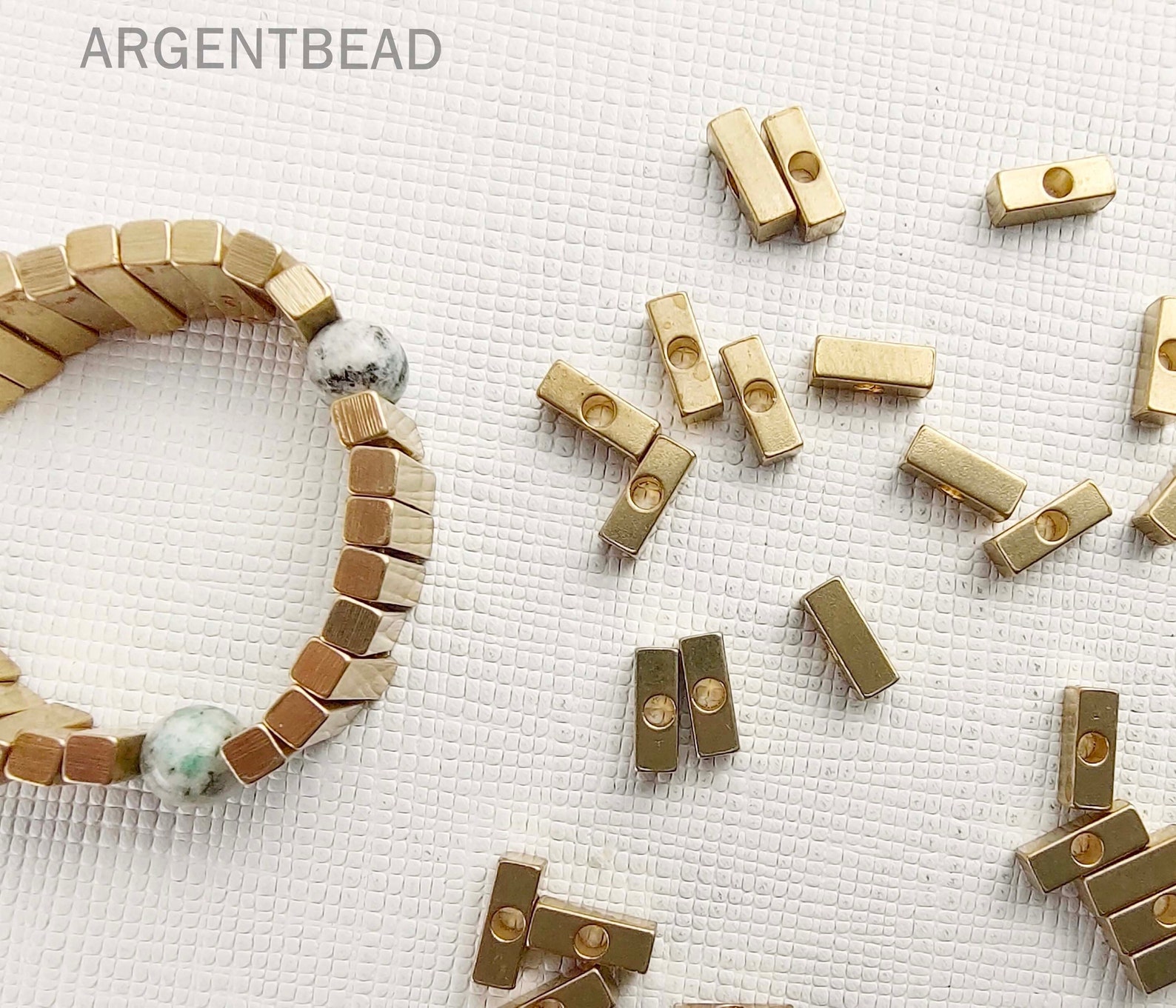 30pcs Raw Brass Rectangle Connectors : 10mm Jewelry Making Supplies ...