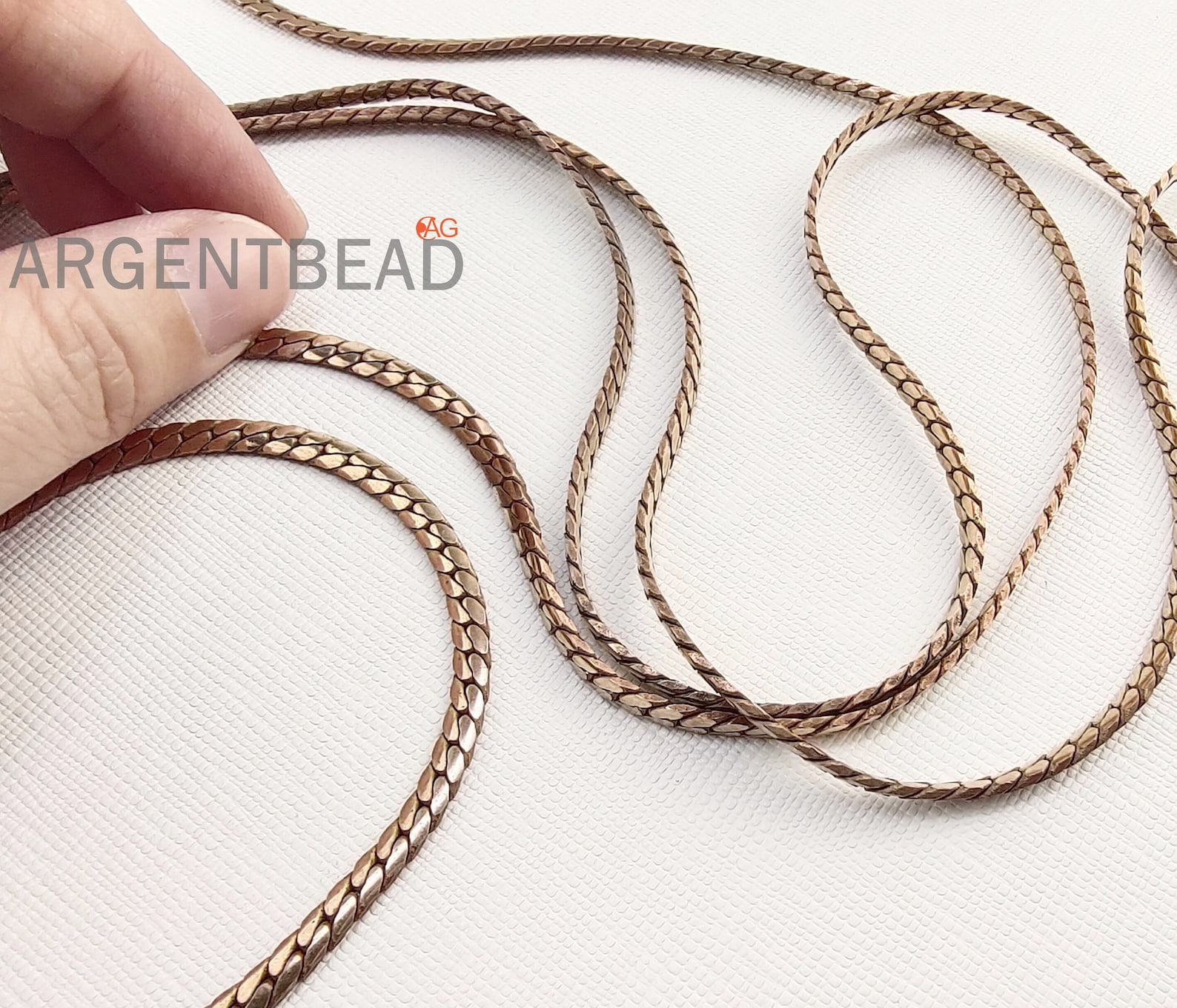 1metre Medium 4mm Brass Snake Chain Necklace/ Brass Cobra - Etsy