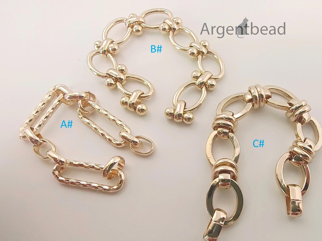 1pcs 14k Oval Welded Solid Brass Chain, Oval Chain, Welded Link, Brass ...