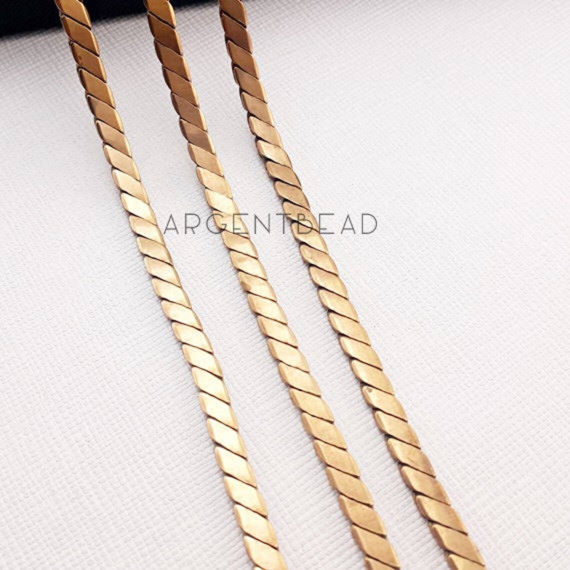 1metre 5mm Brass Snake Chain Necklace Flat Snake Chain Raw - Etsy