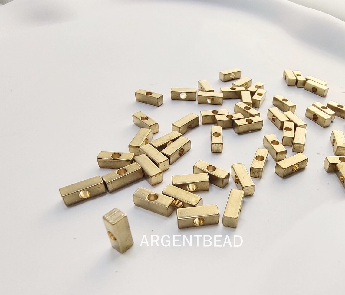 30pcs Raw Brass Rectangle Connectors : 10mm Jewelry Making Supplies ...