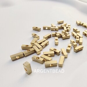 30pcs Raw Brass Rectangle Connectors : 10mm Jewelry Making Supplies ...