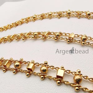 Best Seller 1M 4x10mm 18k Gold Brass Cable Chain, Textured Lightweight ...