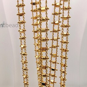 Best Seller 1M 4x10mm 18k Gold Brass Cable Chain, Textured Lightweight ...