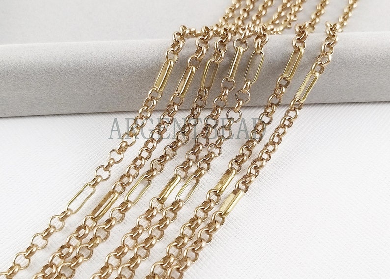 1 Meter 5mm Skinny Brass Cable Chain Small Cable Chain Long - Etsy