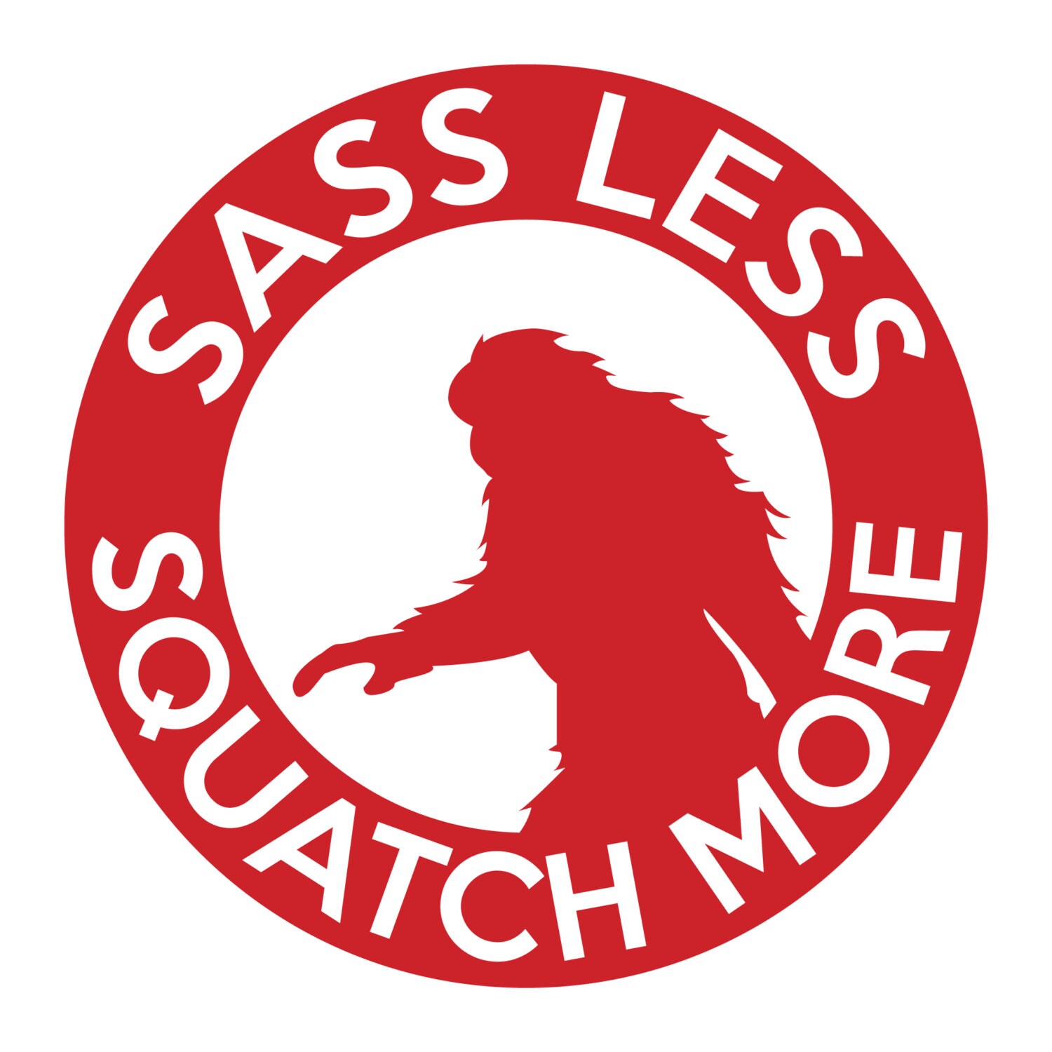 Sass Less Squatch More Vinyl Decal Bigfoot Decal Bigfoot | Etsy