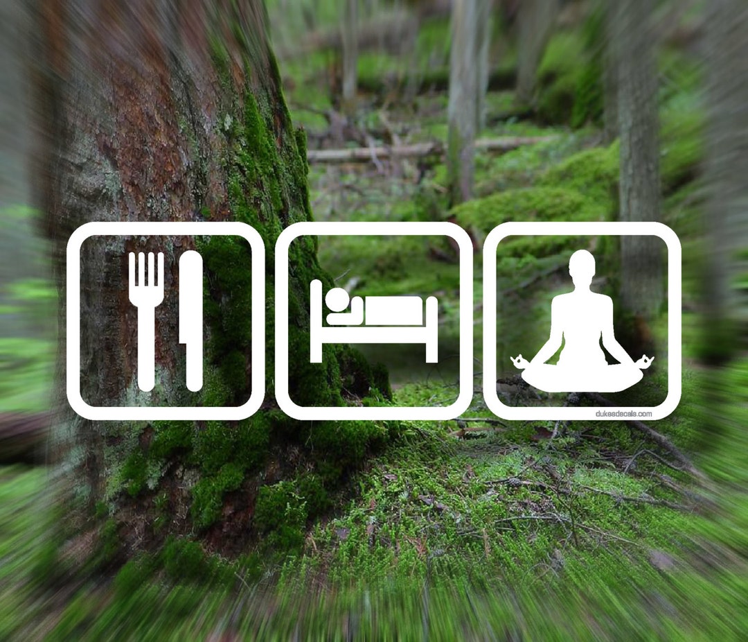 Eat Sleep Yoga Die-cut Vinyl Decal Laptop Decal Car Window Decal Water ...