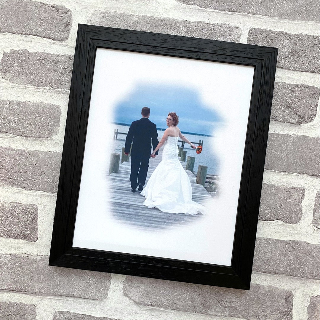 Large Photo on Silk, 4th 12th Wedding Anniversary Gift, Personalised ...
