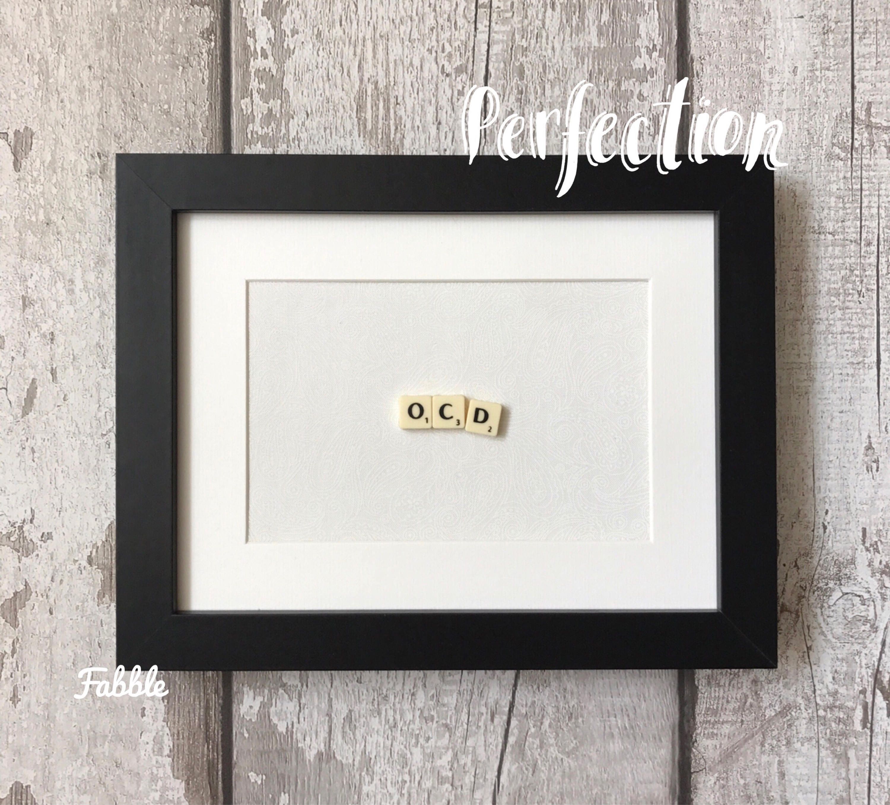 Fun OCD gift OCD box frame quirky gift for men | Etsy