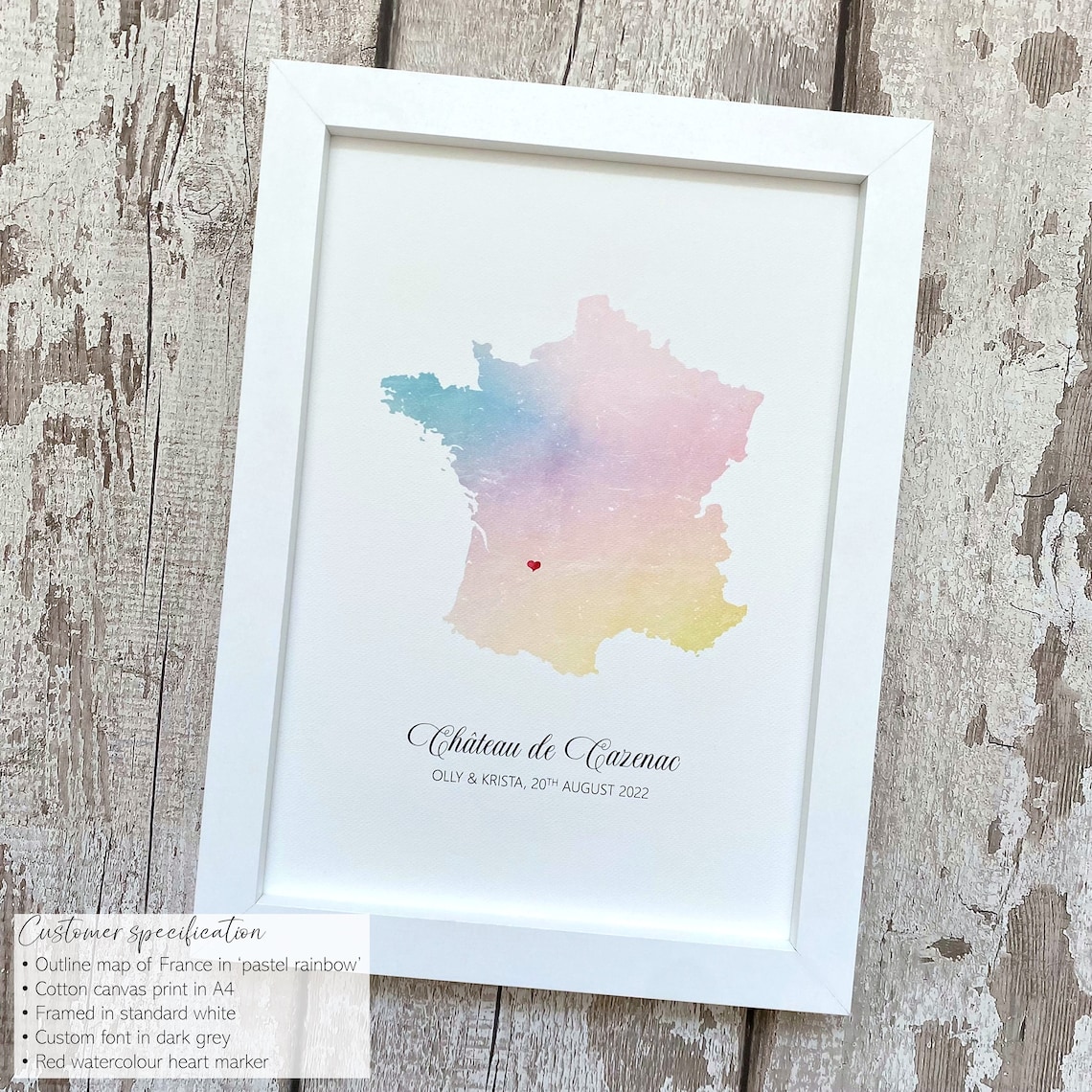 Long Distance Relationship Map Gift, Wedding Gift Map Print, Country ...